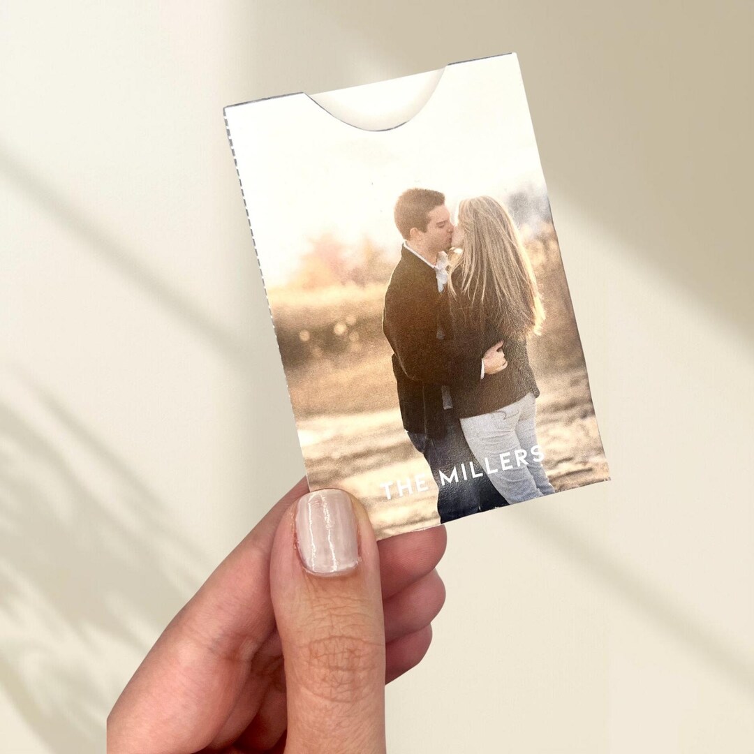 Sleeve Hotel Key Card Holder Template | Editable Canva Wedding Sleeve ...