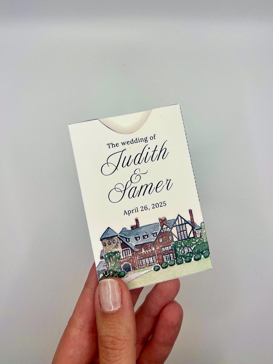Sleeve Hotel Key Card Holder Template | Editable Canva Wedding Sleeve ...