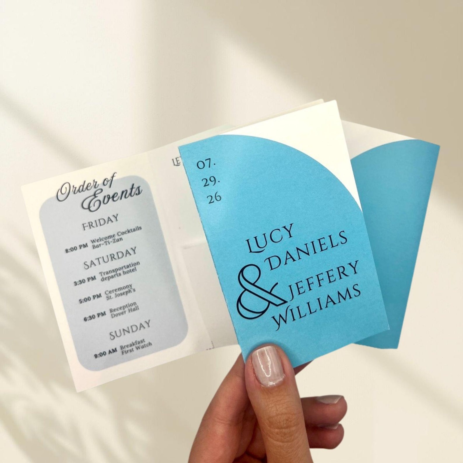 Bifold Hotel Key Card Holder Template | Editable Canva Wedding Envelope ...