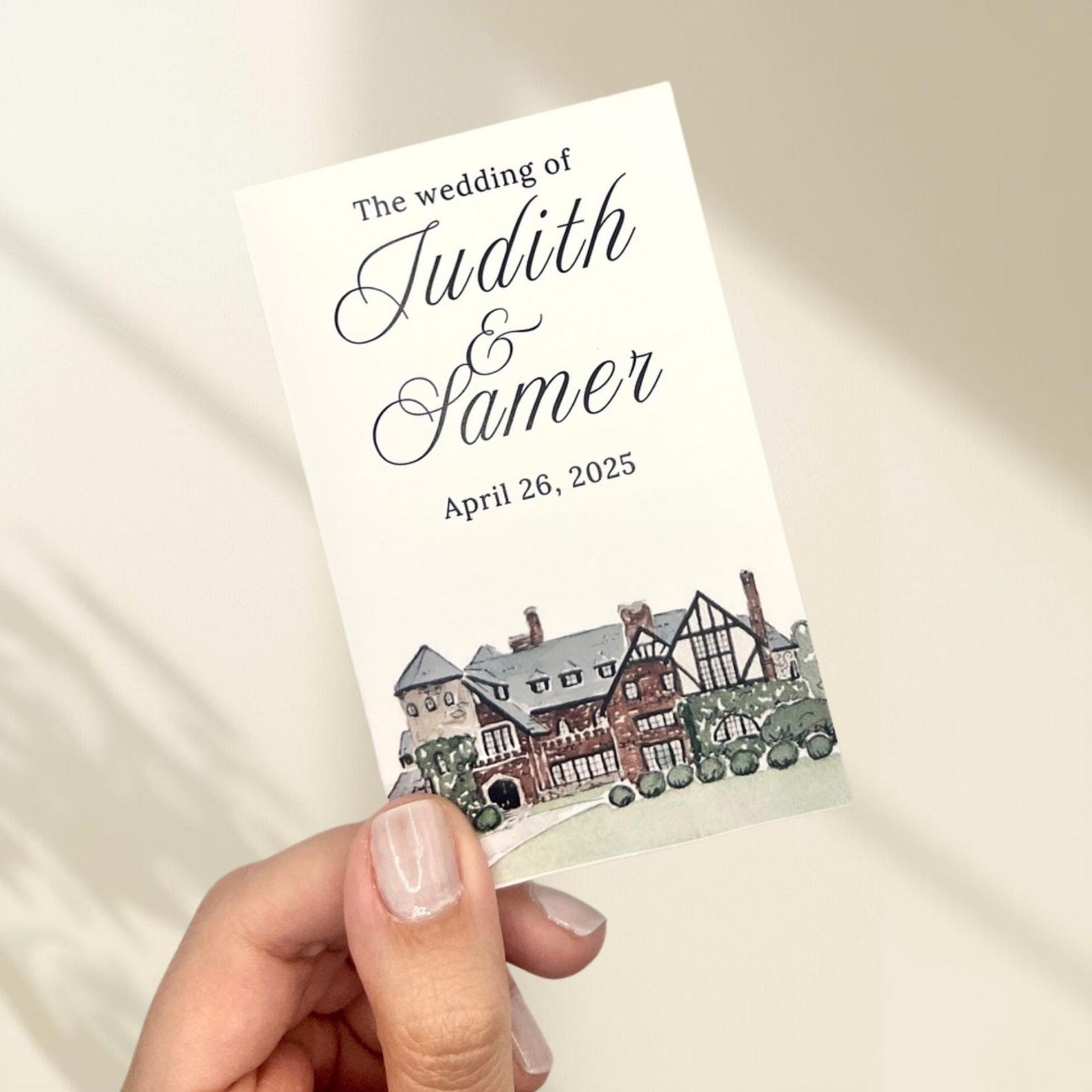 Bifold Hotel Key Card Holder Template | Editable Canva Wedding Envelope ...