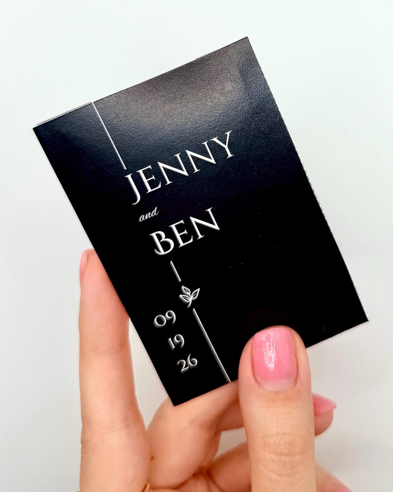 Bifold Hotel Key Card Holder Template | Editable Canva Wedding Envelope ...