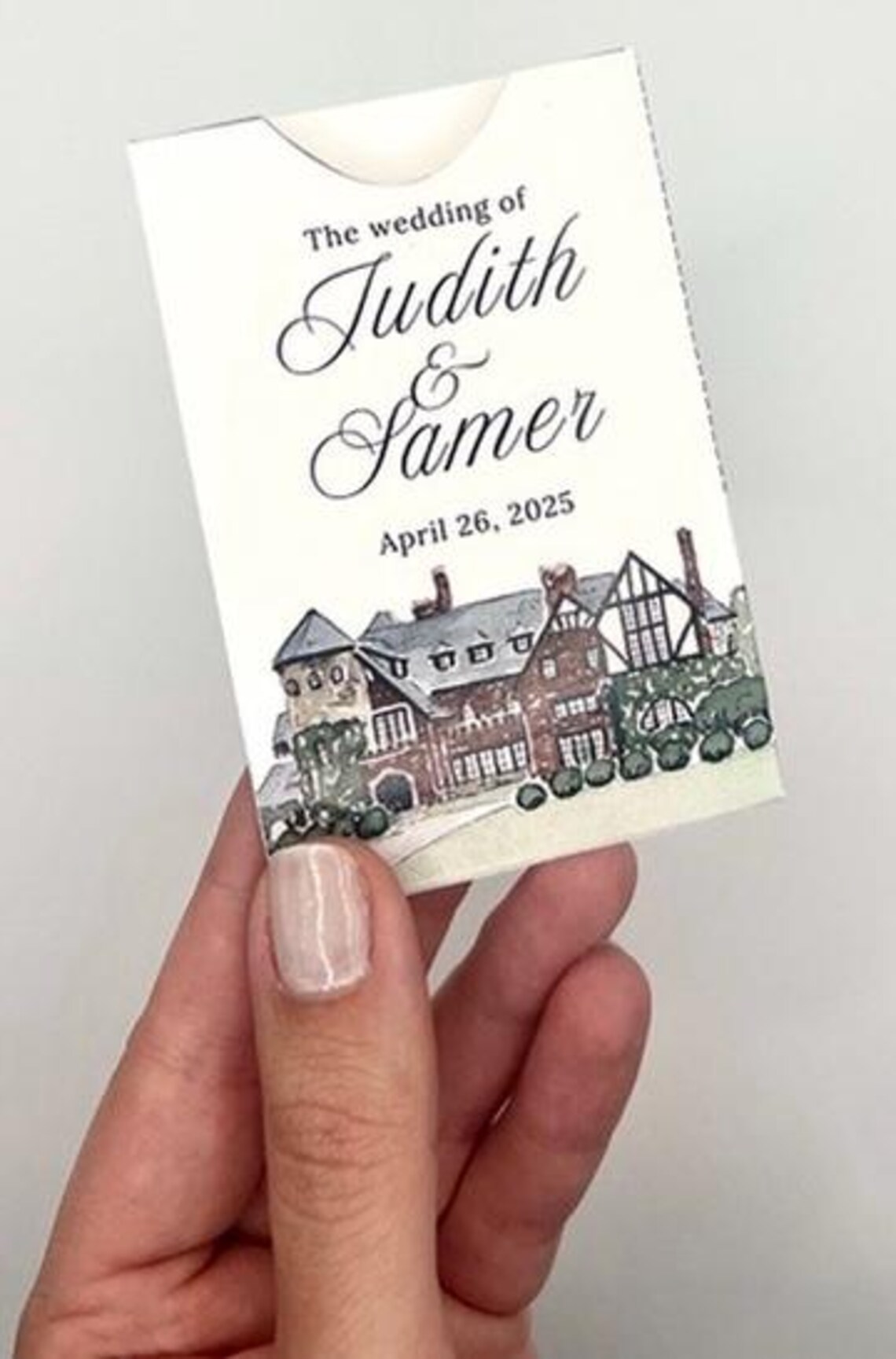 Sleeve Hotel Key Card Holder Template | Editable Canva Wedding Sleeve ...
