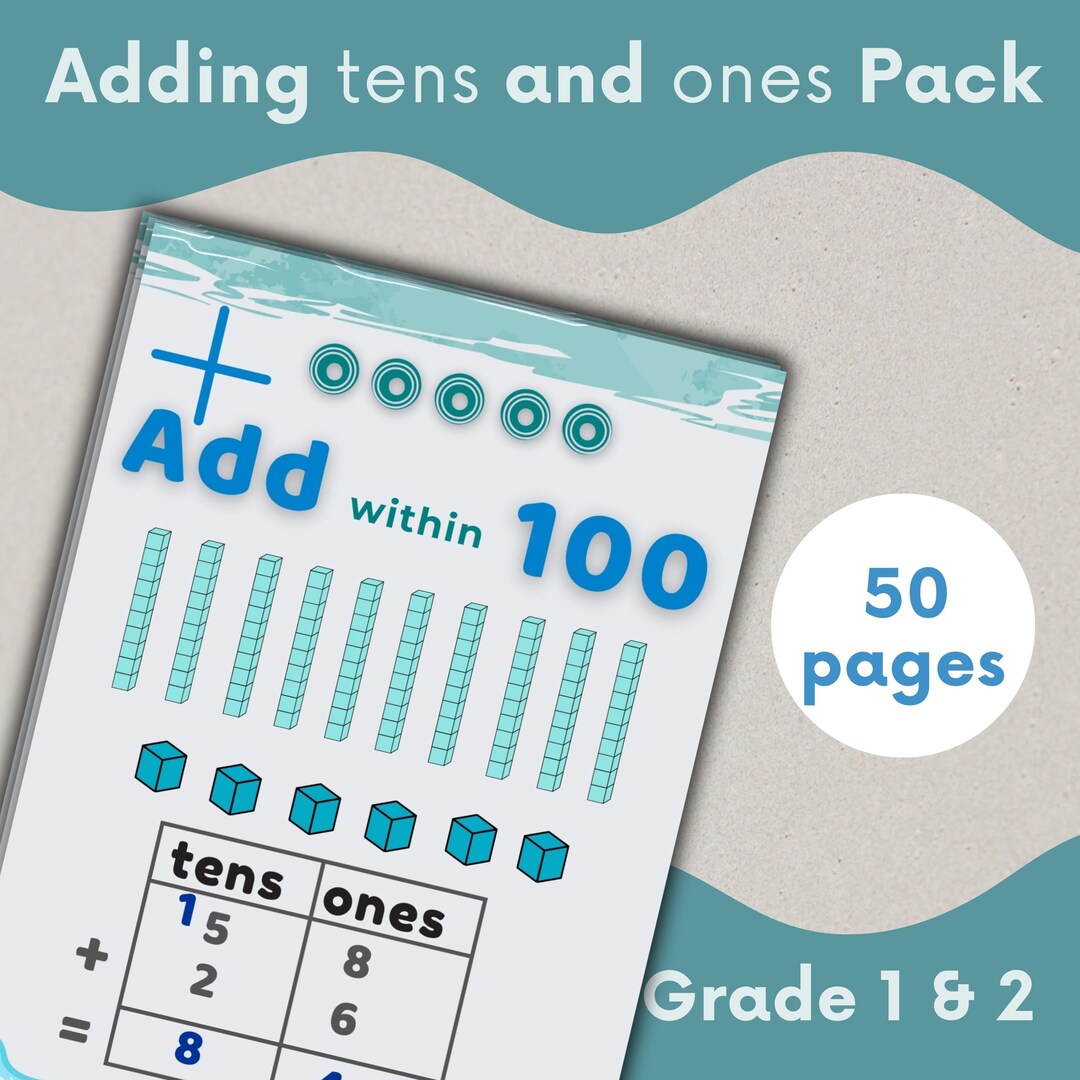 Addition Worksheets Grade 1–3 | Addition Within 100 | Regrouping & Word ...