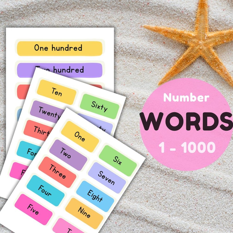 Hundreds Tens Ones Flashcards Printable (HTO)| Numbers 1–1000 With ...