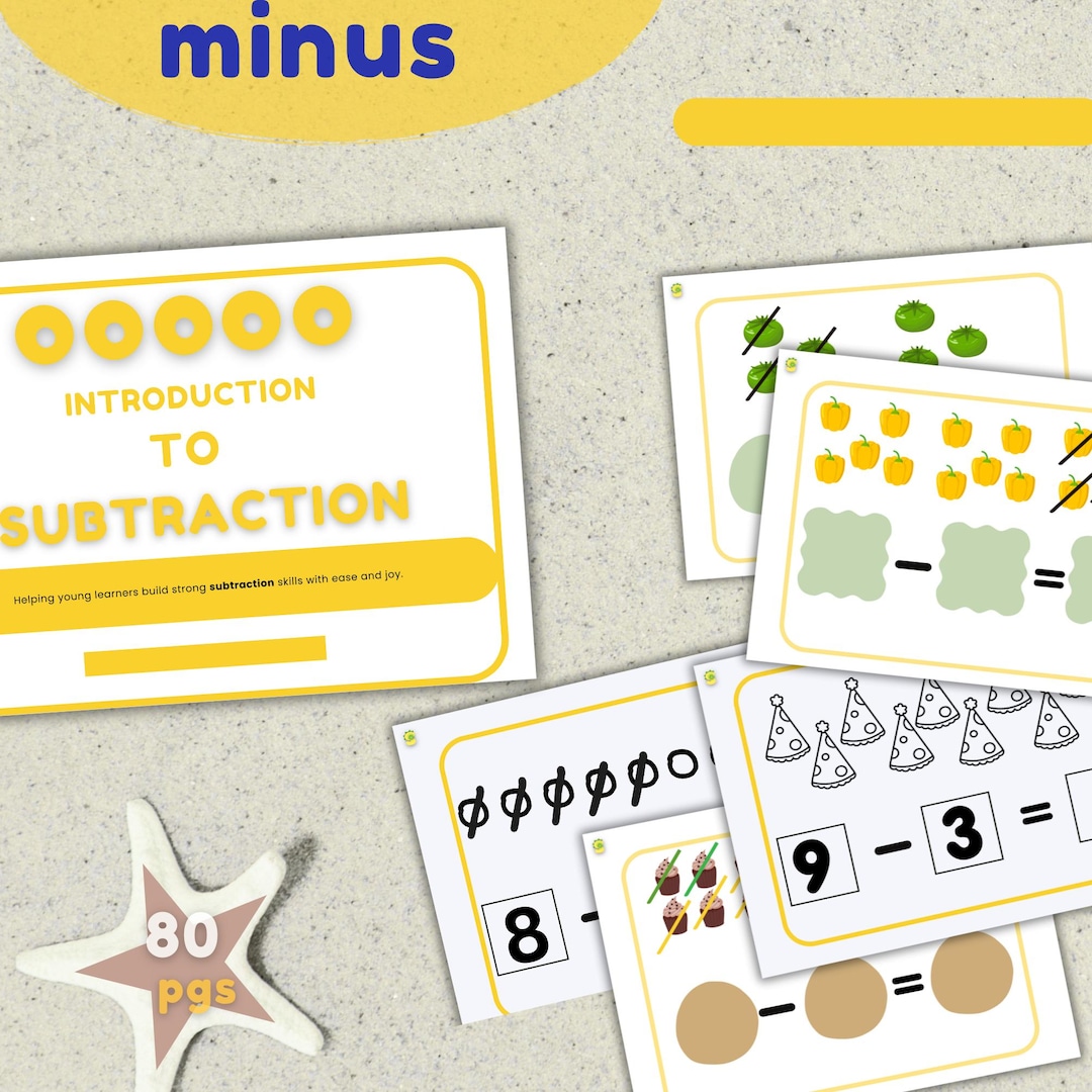 Printable Subtraction Worksheets & Activities: Kindergarten Math ...