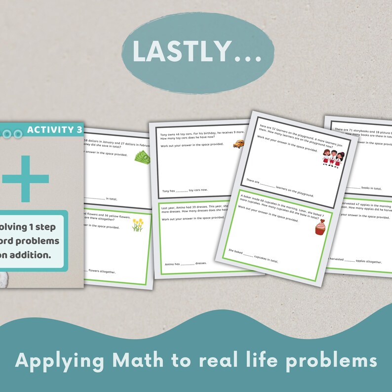 Addition Worksheets Grade 1–3 | Addition Within 100 | Regrouping & Word ...