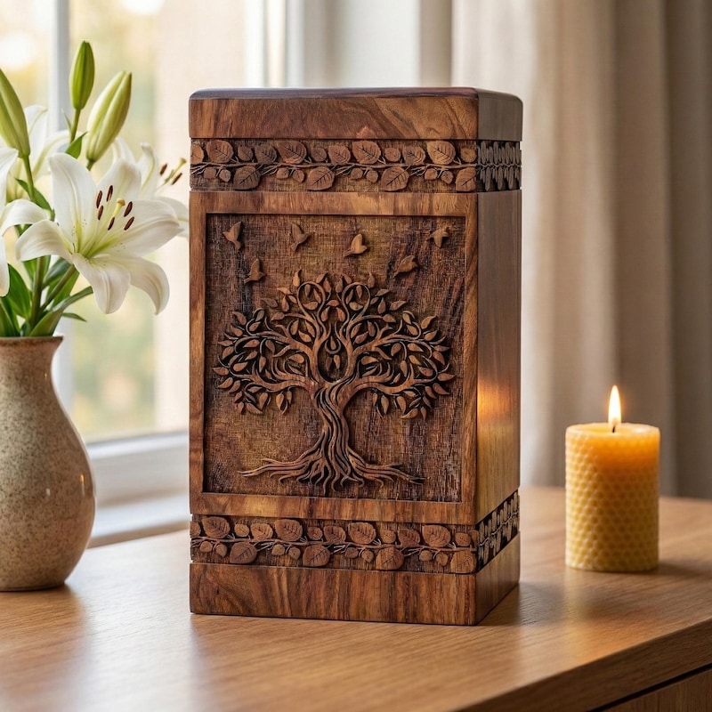 Wooden Urn Tree Design - Etsy