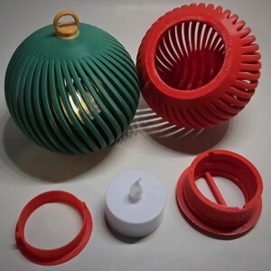 Light-up Christmas Ornament: 3D Printed Holiday Tree Decoration - Etsy
