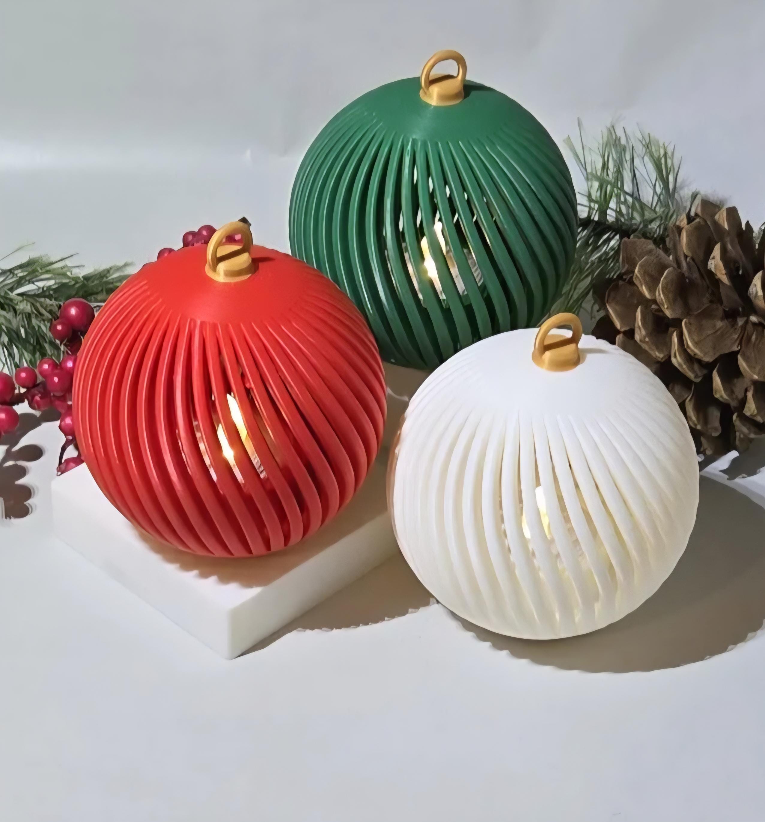 Light-up Christmas Ornament: 3D Printed Holiday Tree Decoration - Etsy