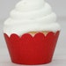 Bright Red Glitter Cupcake Wrappers Standard or Mini Cupcake - Etsy