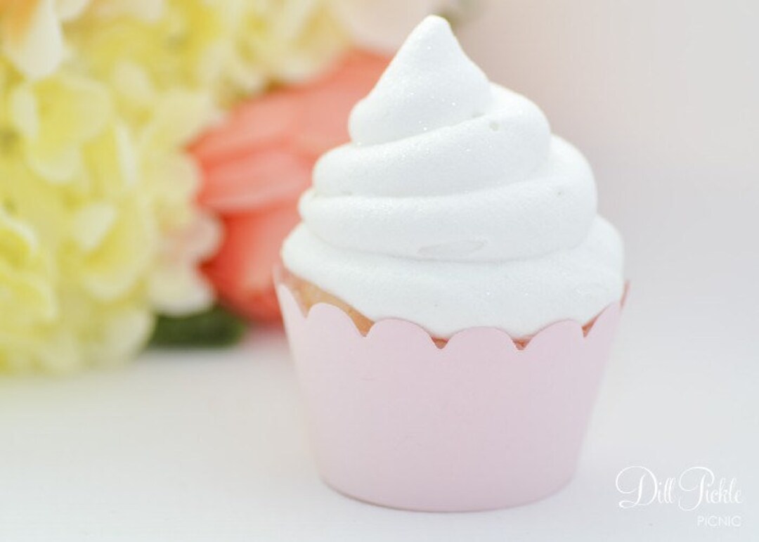 Blush Pink Cupcake Wrappers Wraps Set of 24 Standard or Mini Sizes - Etsy