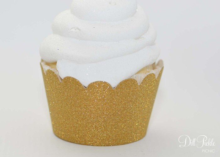 Mini Gold Glitter Cupcake Wrappers Set of 32 | Etsy