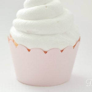 Blush Pink Cupcake Wrappers Wraps Set of 24 Standard or Mini Sizes - Etsy
