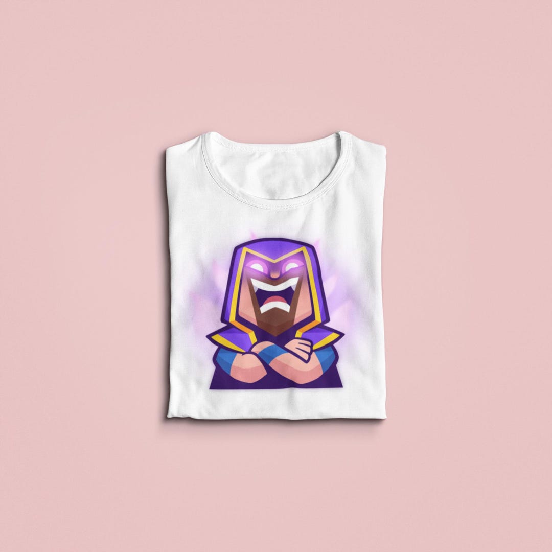 Evil Wizard Laugh Emote Shirt – Gamer Cartoon Character Tee – Funny ...