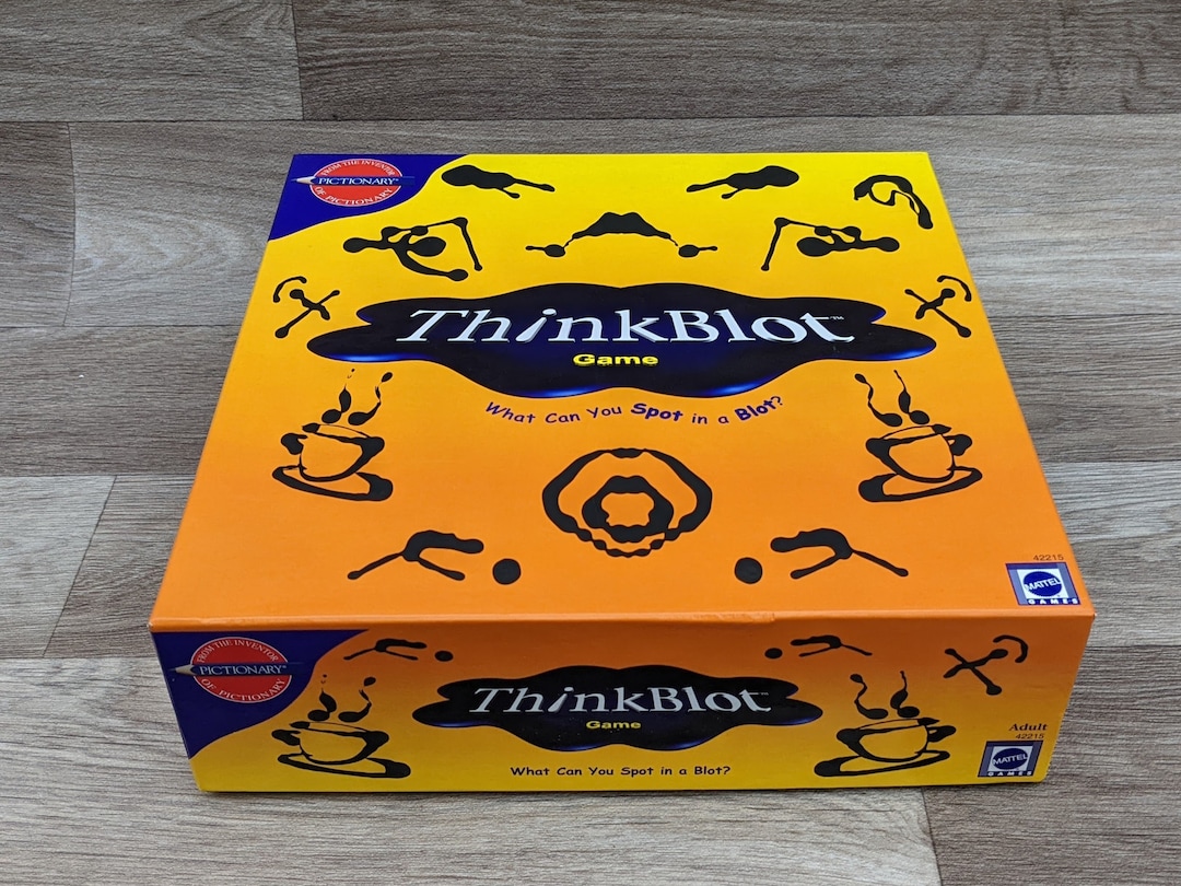 Vintage Retro (1990's) Think Blot Board Game (complete With Original ...