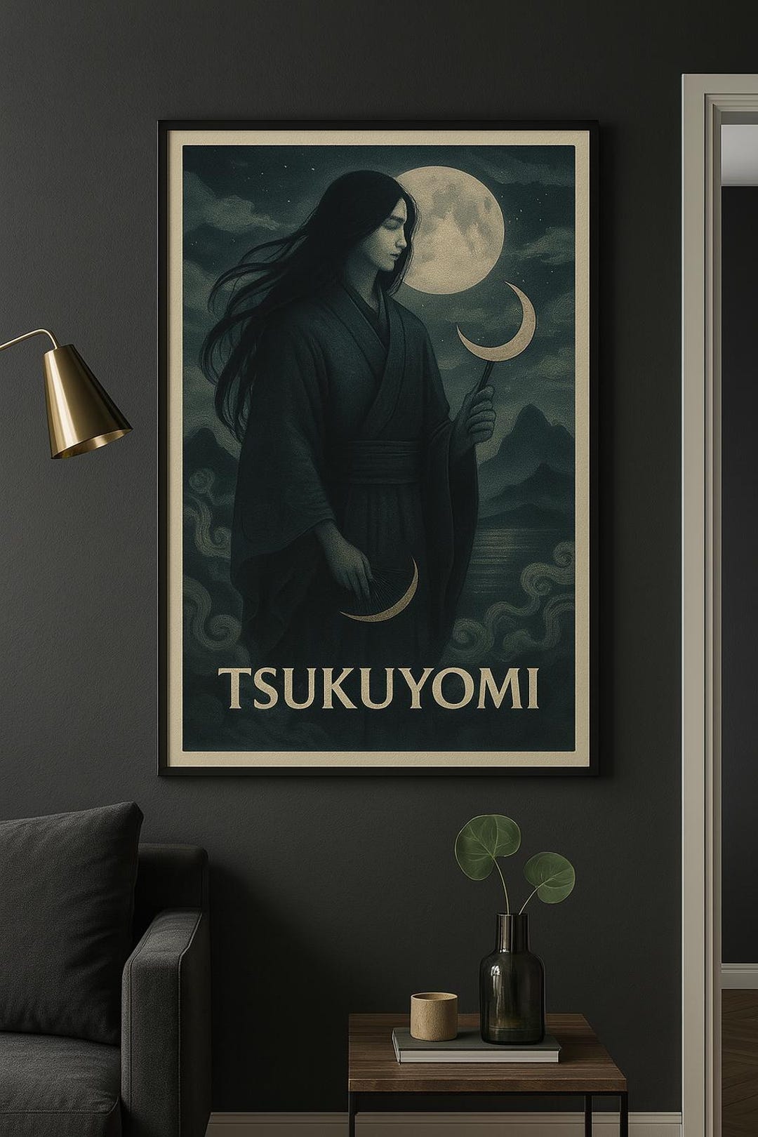 Tsukuyomi – the Silent Moon God | Japanese Mythology Digital Wall Art ...