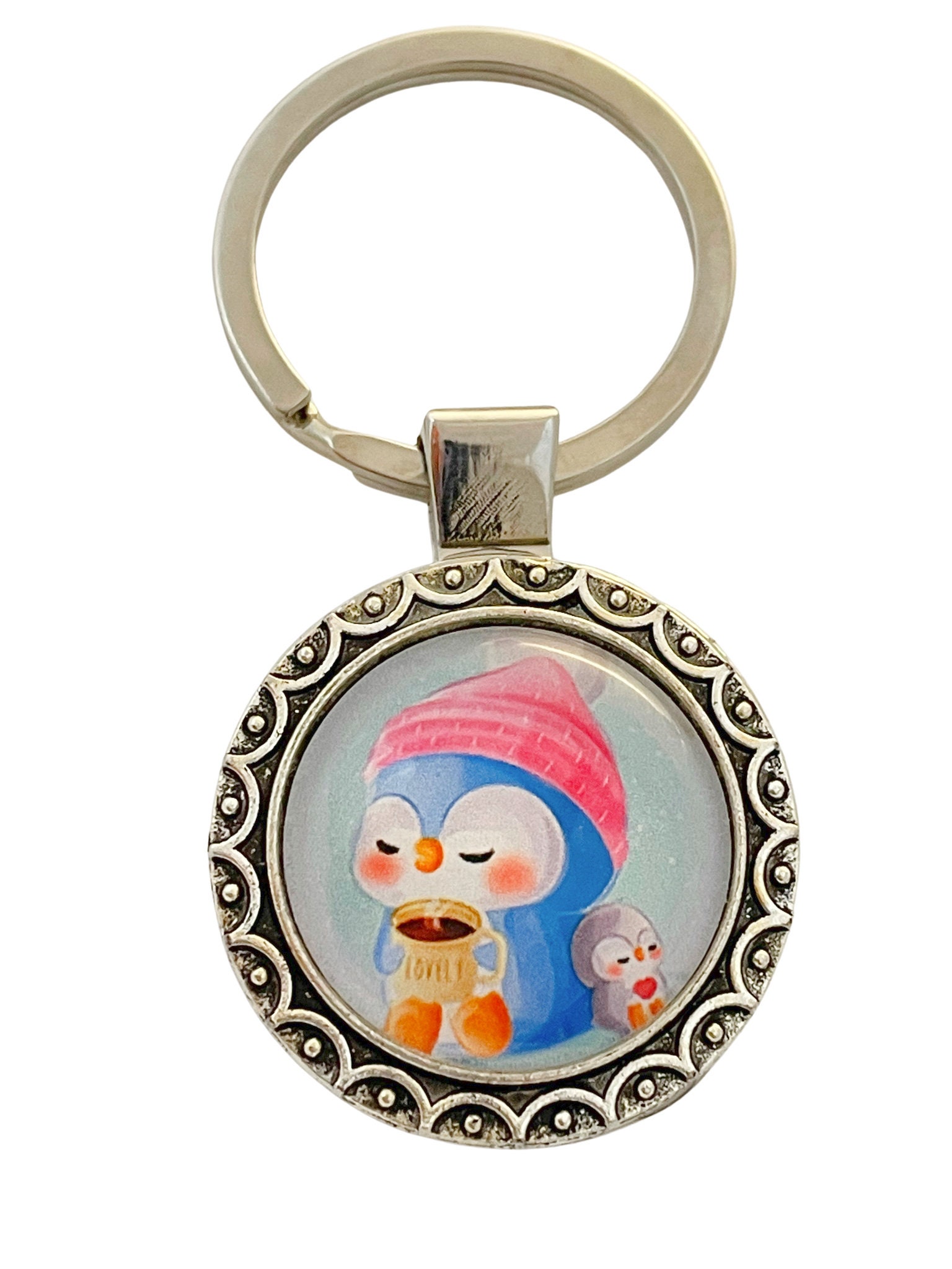 Cute Penguins Keychain for Women Ladies Handbag Charm Key | Etsy