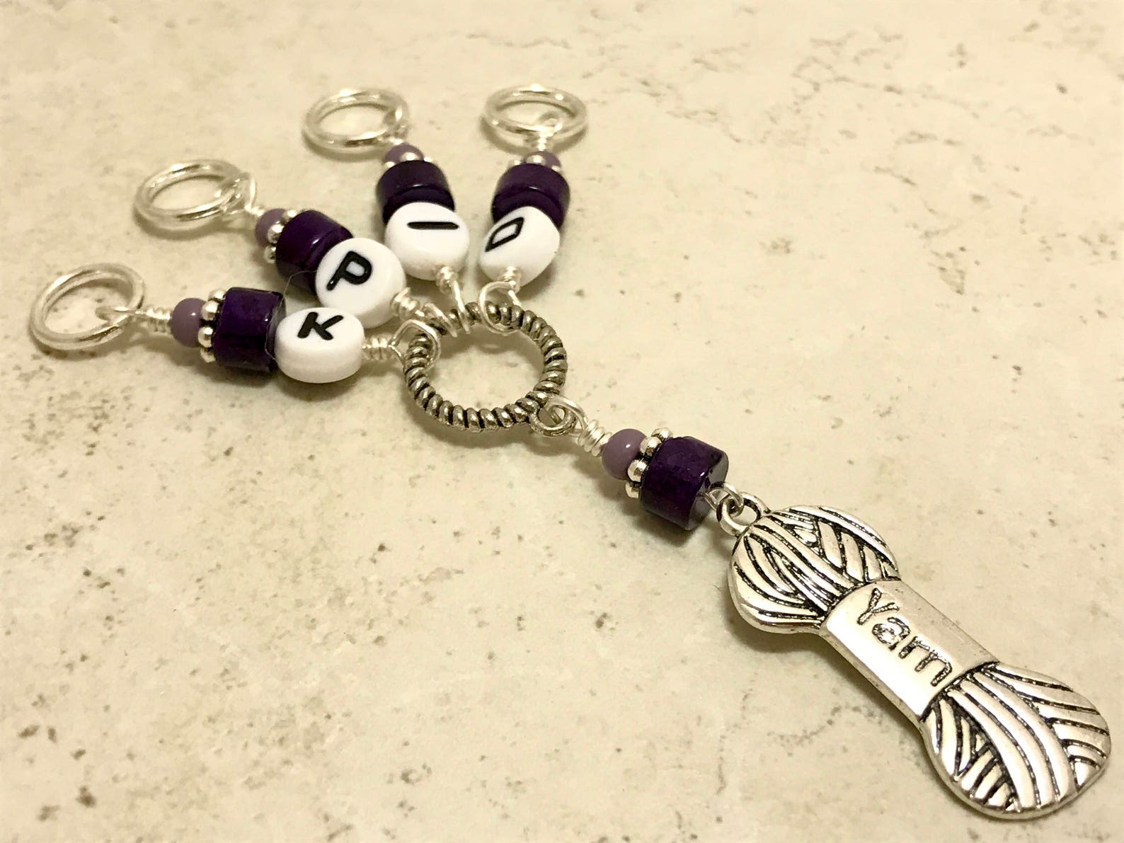 Knitting Row Reminder Stitch Marker Set Letter Markers | Etsy