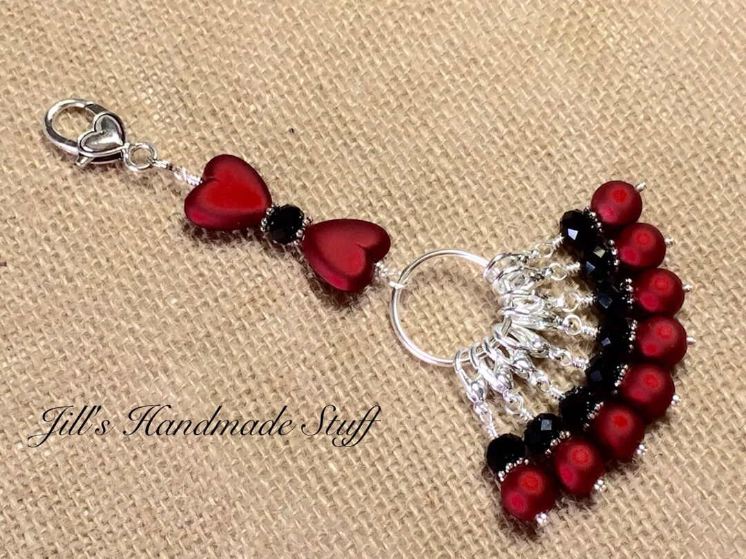 Red Heart Removable Stitch Markers for Knitting and Crochet, Birthday ...