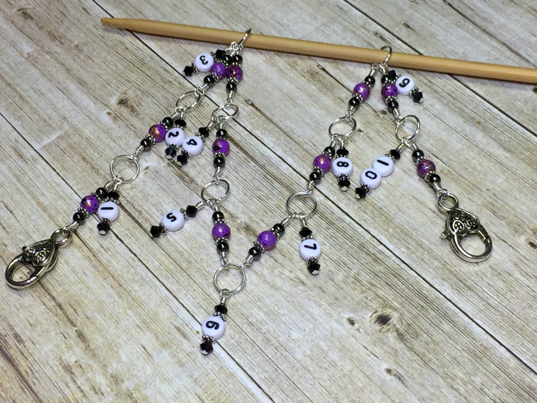 Knitting Row Counter Chain for Knitters. Chain Style Row Counting ...