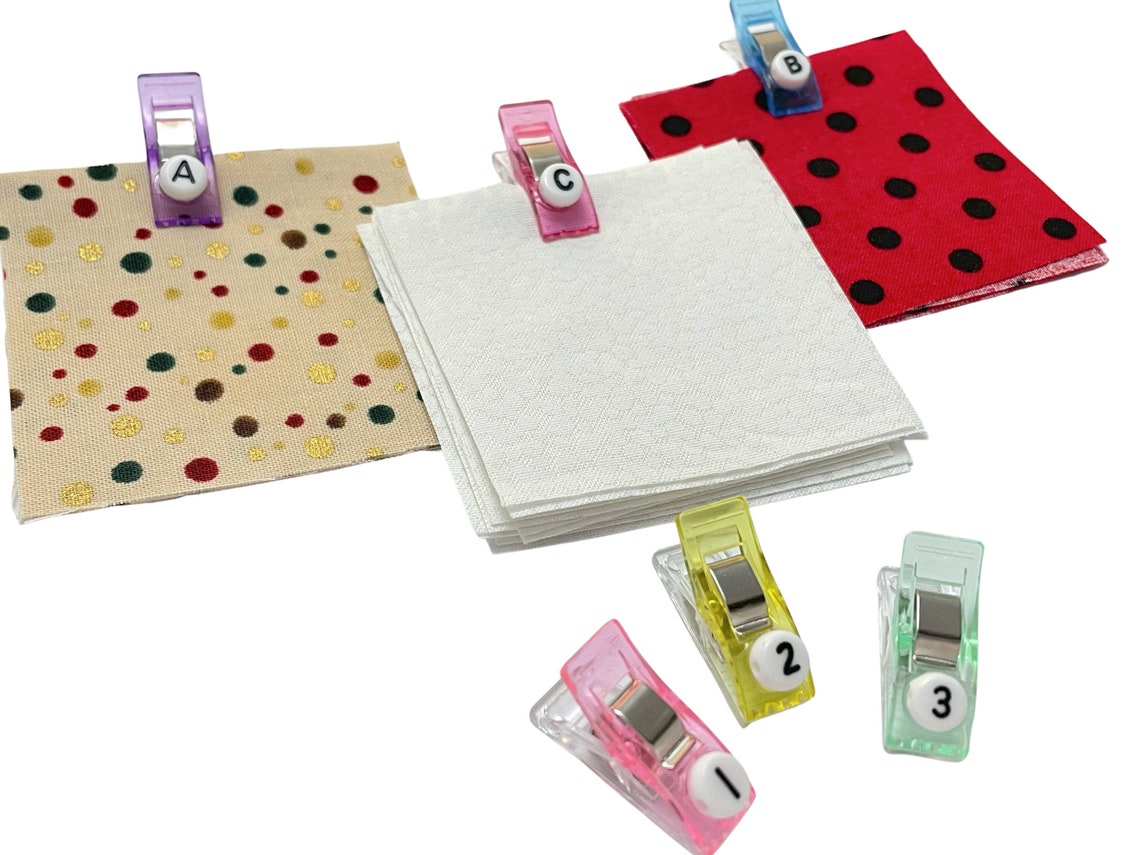 Quilt Clips With Letters or Numbers Number Pattern Clip for - Etsy