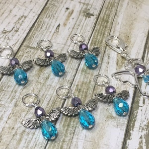 Angel Stitch Markers for Knitting, INCLUDES Holder, Gift for Knitter ...