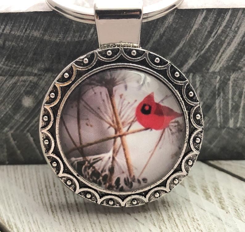Cardinal Keychain for Women Bird Key Chain Birthday Gift for - Etsy