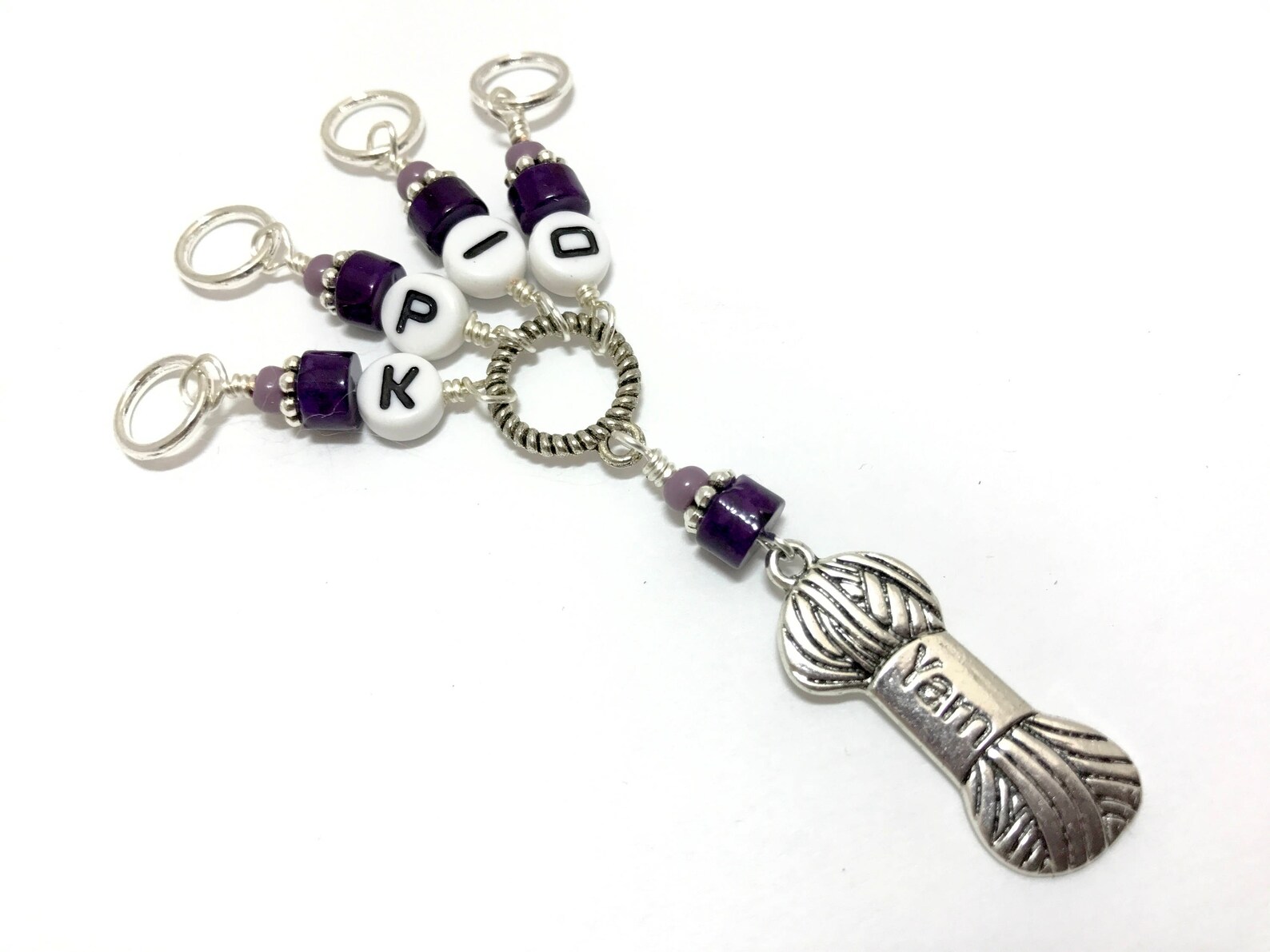 Knitting Row Reminder Stitch Marker Set Letter Markers | Etsy