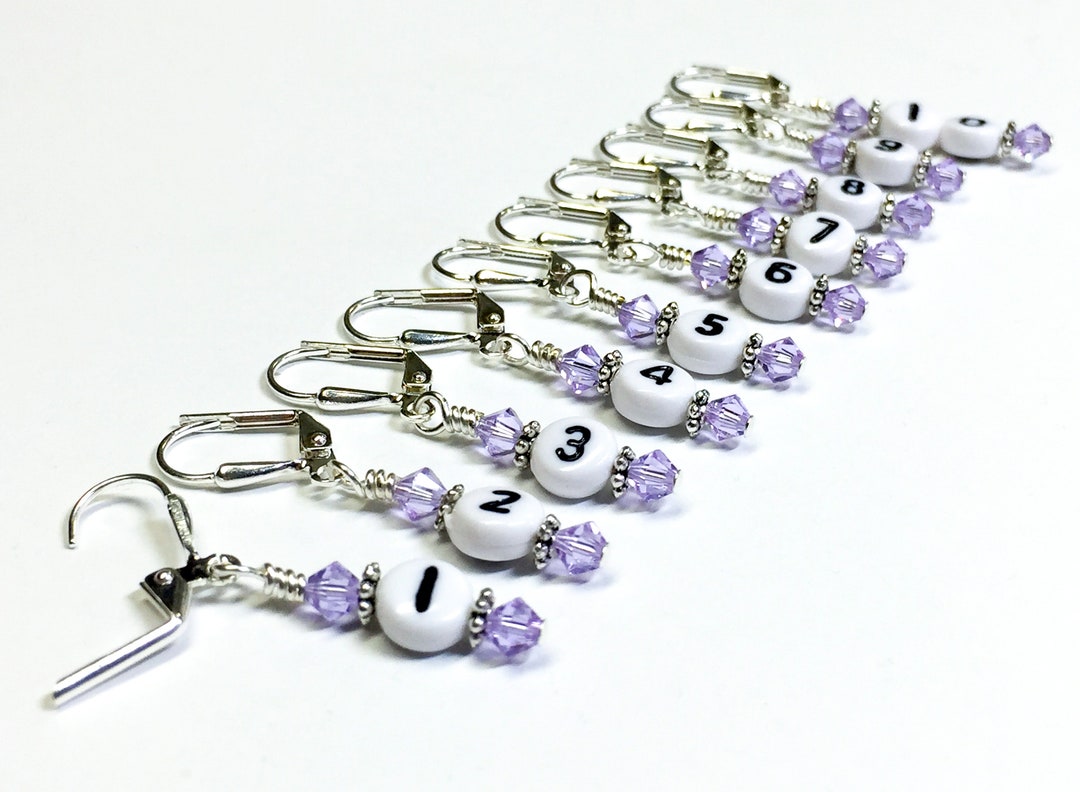 Removable Number Stitch Markers- Row Counter, , Gift for Knitters ...