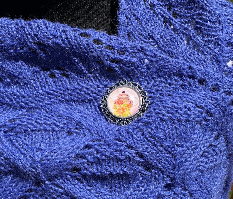 Magnetic Teapot Shawl Pin Sweater or Scarf Brooch Gift for - Etsy