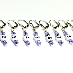 Removable Number Stitch Markers- Row Counter, , Gift for Knitters ...