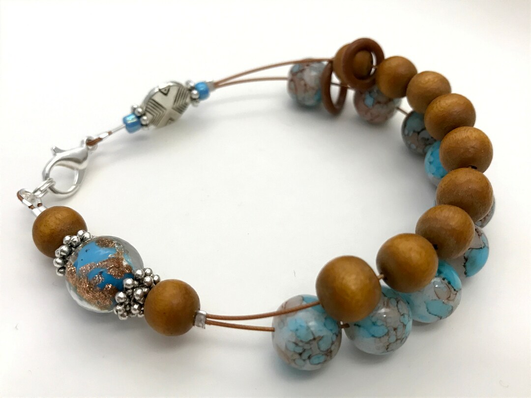 Earth & Sky Abacus Counting Bracelet, Knitting Row Counter Jewelry ...