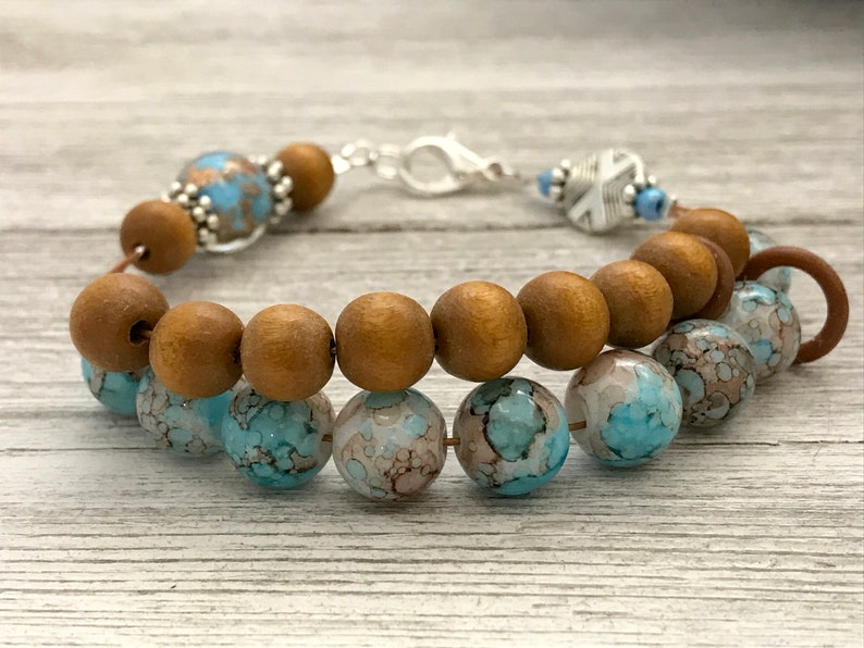 Earth & Sky Abacus Counting Bracelet, Knitting Row Counter Jewelry ...