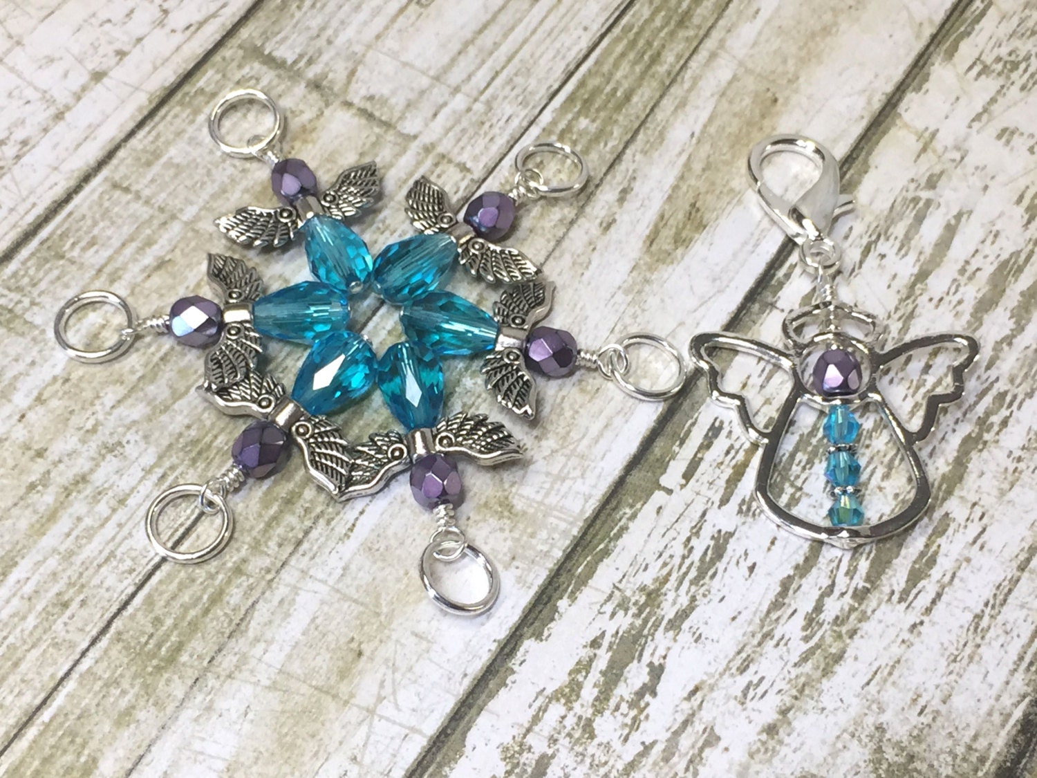 Angel Stitch Markers for Knitting INCLUDES Holder Gift for | Etsy