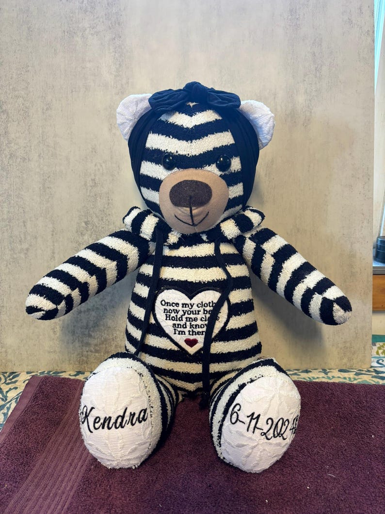 Handmade Memory Bear: Bereavement Keepsake Made From Clothing - Etsy