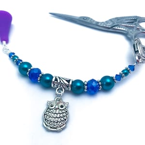 Chubby Owl Scissor Fob for Embroidery Scissors, Gift for Quilter ...