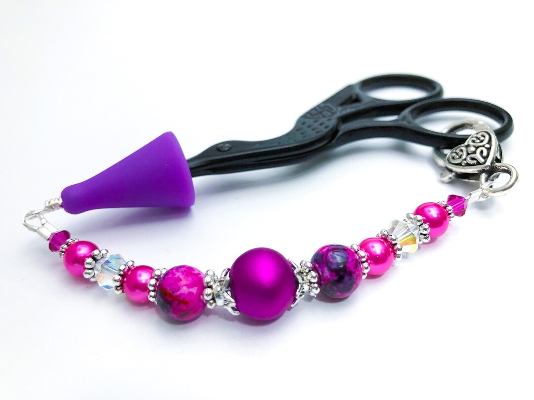Hot Pink Scissor Fob for Small Scissors | Sewing Accessory |, Birthday ...