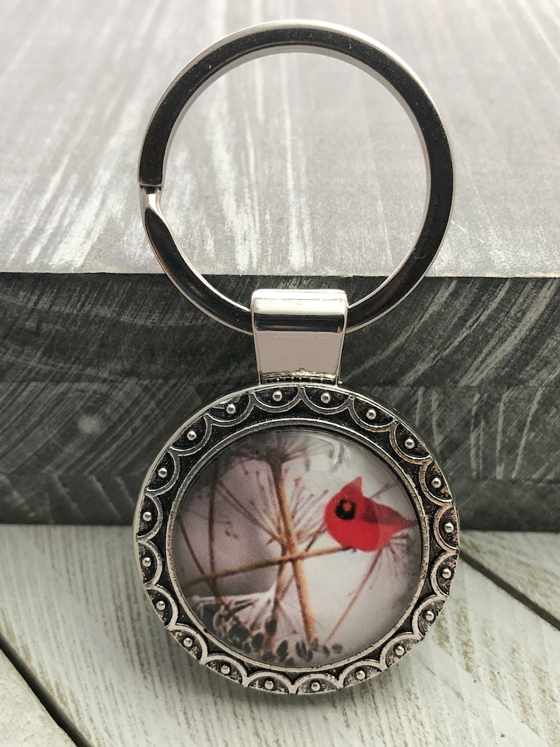 Cardinal Keychain for Women Bird Key Chain Birthday Gift for - Etsy