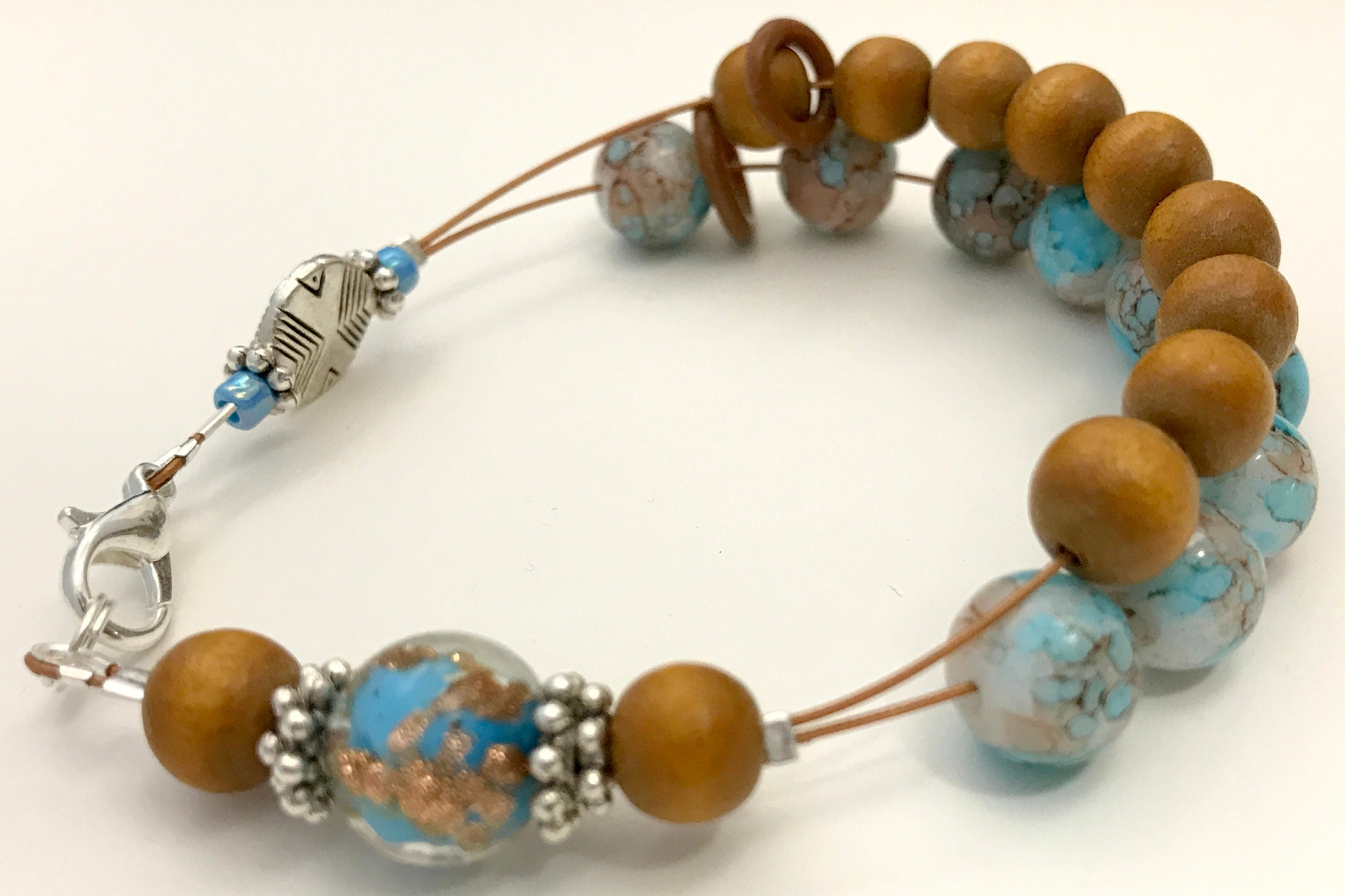 Earth & Sky Abacus Counting Bracelet, Knitting Row Counter Jewelry ...