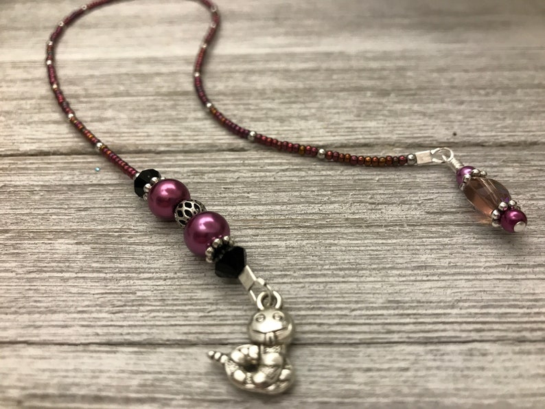 Beaded Bookmark With Bookworm Charm Book Club Gifts Birthday - Etsy