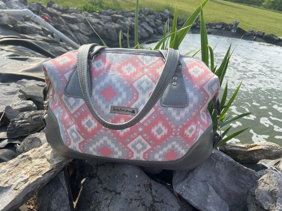 Brooklyn Travel Bag Purse, Overnight Bag, Aztec Print Handbag for Women ...