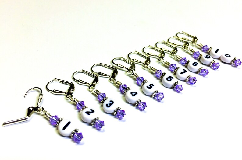 Removable Number Stitch Markers Row Counter Gift for - Etsy
