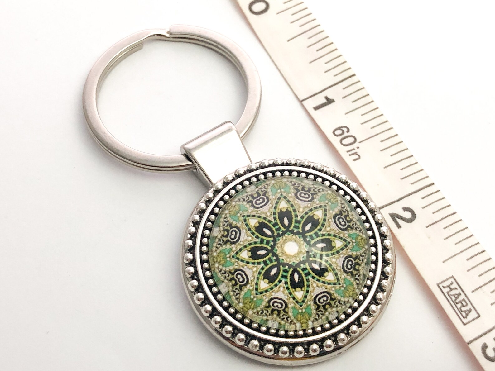 Handmade Mandala Keychain for Women, Ladies Handbag Charm, Key Ring ...