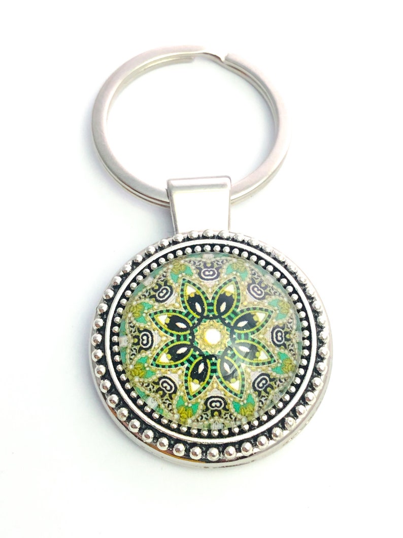 Handmade Mandala Keychain for Women, Ladies Handbag Charm, Key Ring ...