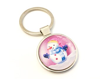 Snowman Keychain - Etsy