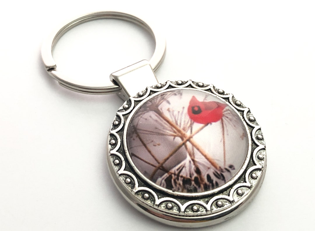 Cardinal Keychain for Women, Bird Key Chain, Birthday Gift for Mom ...