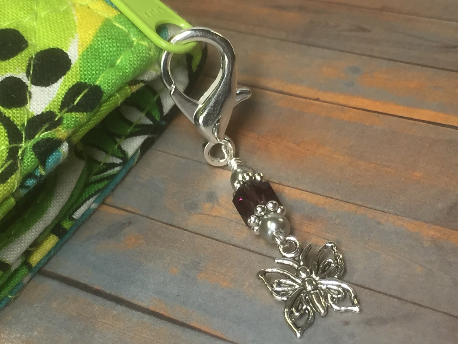 Butterfly Zipper Pull Charm Progress Keeper Stitch Marker - Etsy