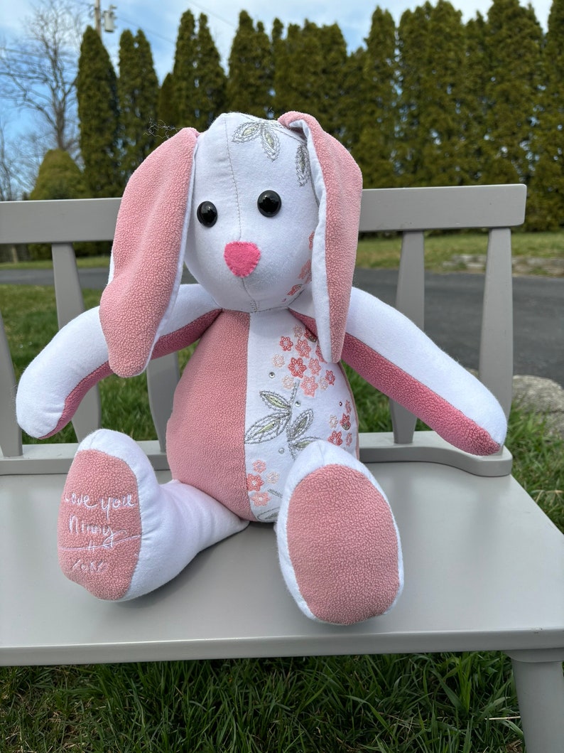 Memorial Bunny, Remembrance Bunny Made From Loved One's Clothing ...