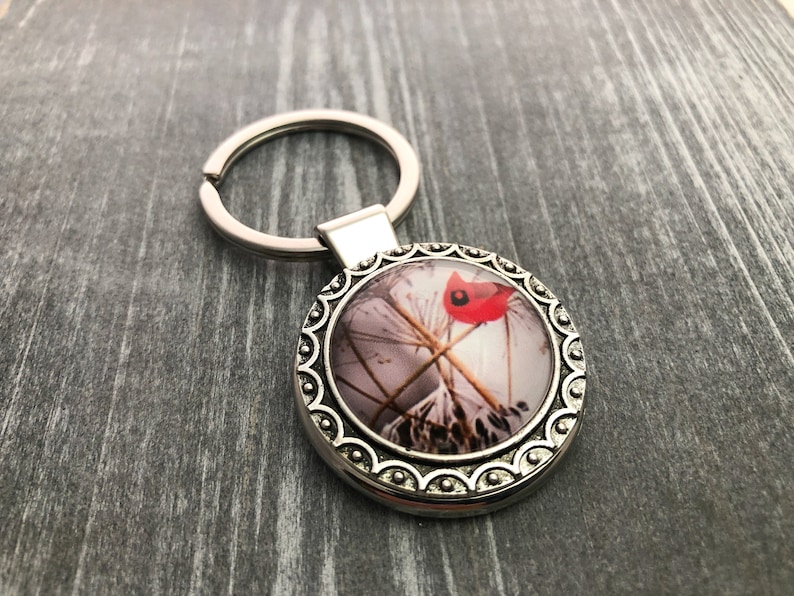 Cardinal Keychain for Women Bird Key Chain Birthday Gift for - Etsy