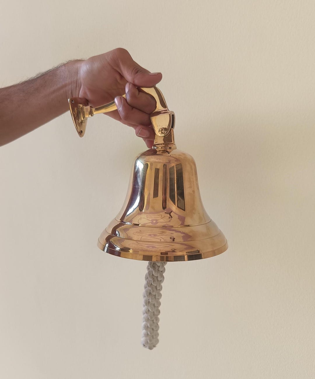 Doorbell , Handcrafted Round Bell for Ships & Home Decor, Handmade ...